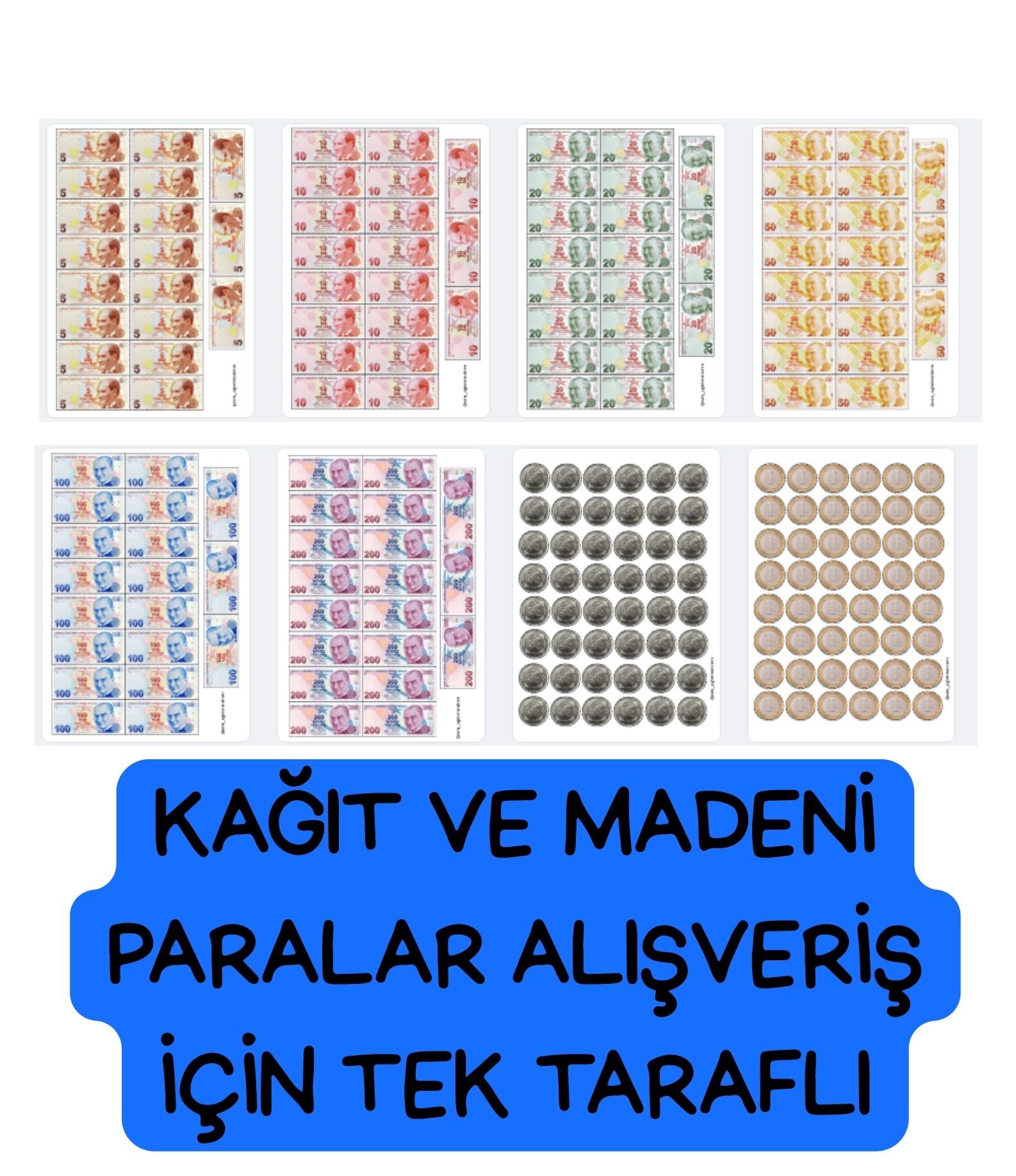 Kağıt ve Madeni Paralar Alışveriş İçin