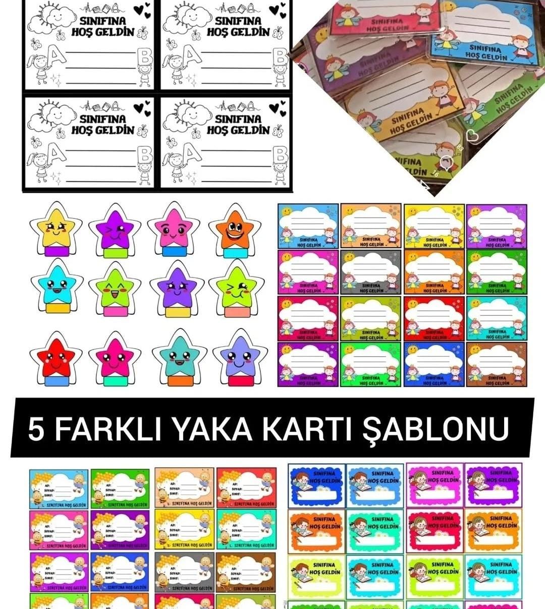 Yaka Kartı Örnekleri | Eğlenerek Öğrenelim