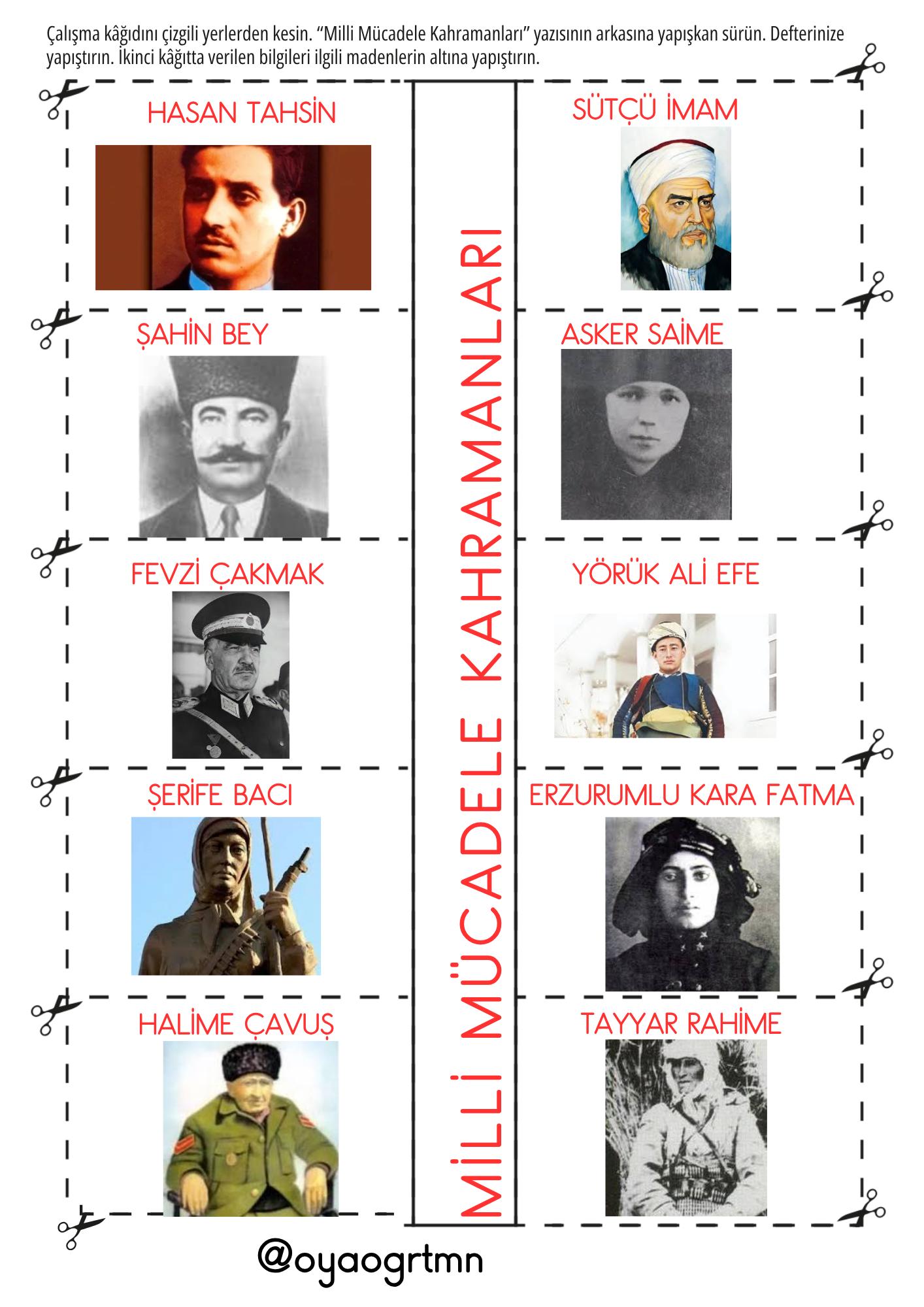 Milli mücadele kahramanları
